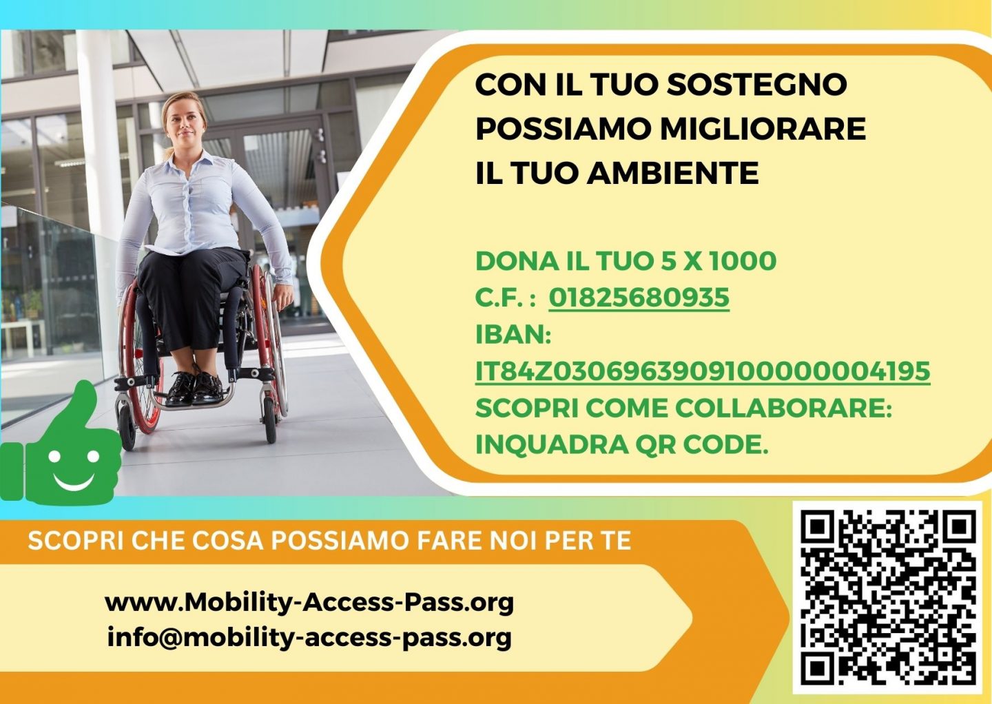 Perchè e Come donare il 5x1000 a MAP - Mobility Access Pass